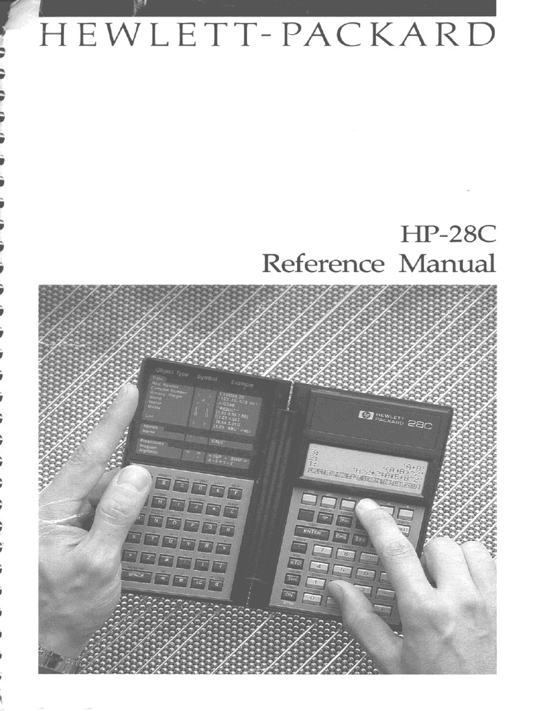 HP-28C Reference Manual WW | PDF