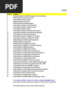 1000 Email Addresses List PDF | PDF