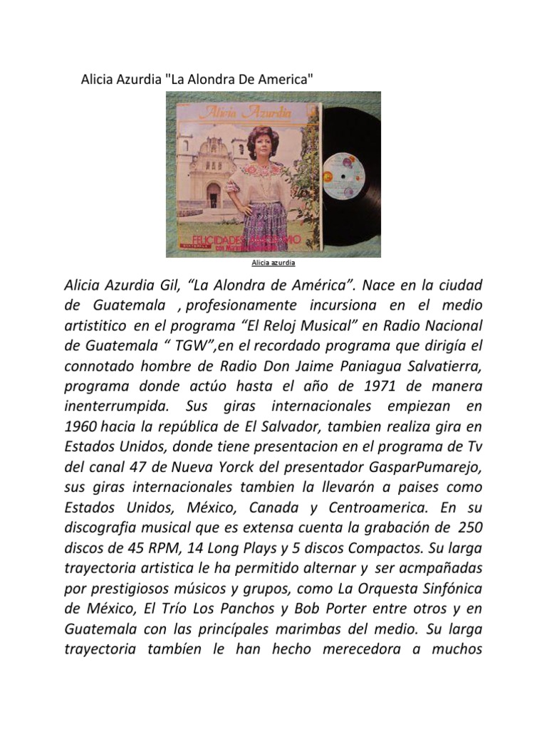 Alicia Azurdia | PDF | Arte | Clásicos