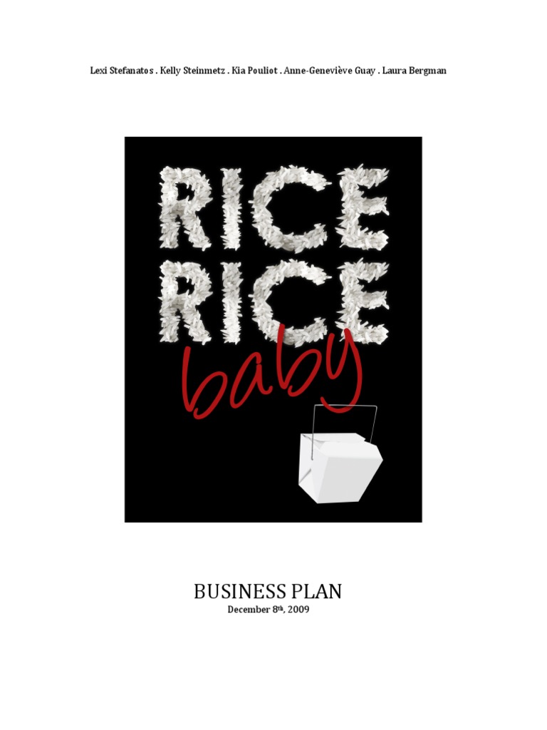 Rice Business Plan Overview | PDF | World Food Programme | Hunger