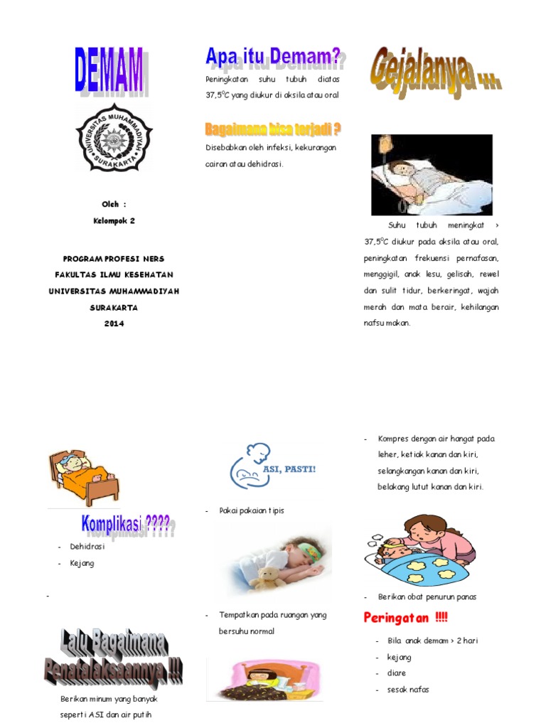 Leaflet Demam | PDF