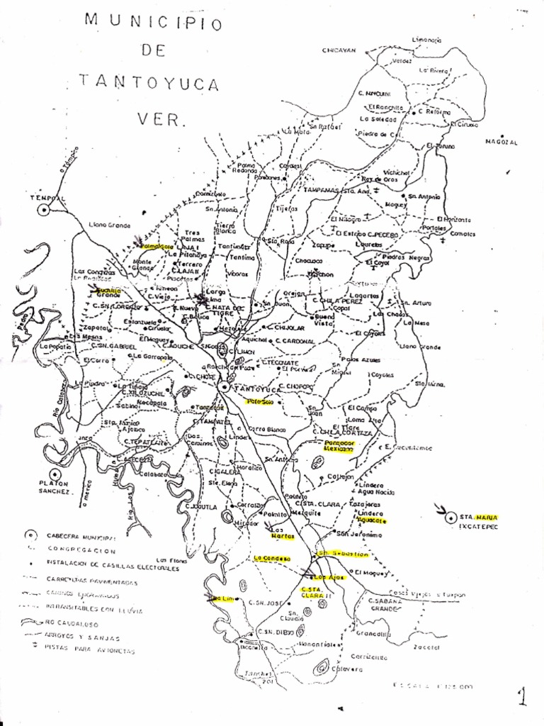 Mapa de Tantoyuca | PDF