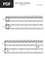 Call of Duty: Black Ops Soundtrack - Damned (Piano Sheet) | PDF ...