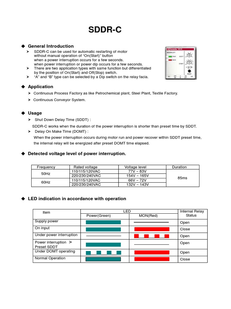 SDDR-C Hung | PDF | Relay | Electrical Connector