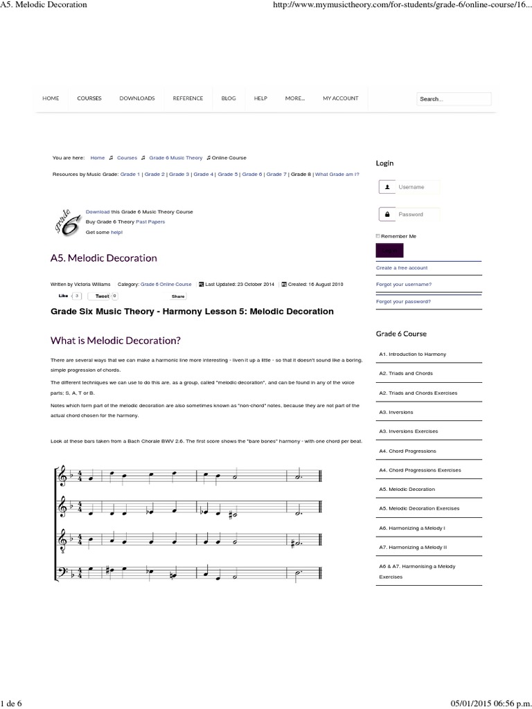 A5. Melodic Decoration | PDF | Musical Techniques | Melody