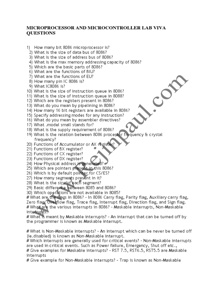MM Lab Viva Questions | PDF | Central Processing Unit | Random Access Memory