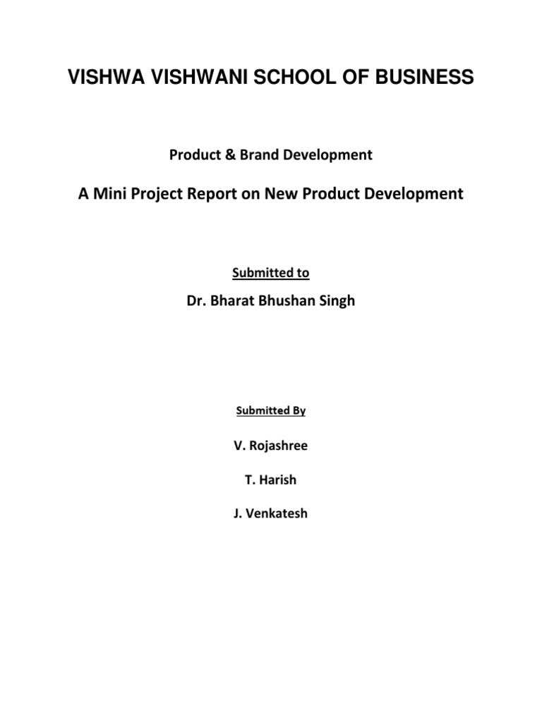 NPD Project | PDF | New Product Development | Strategic Management