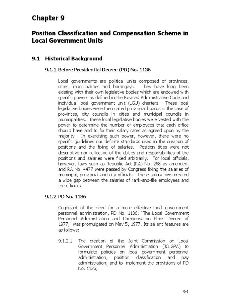 Manual On PCC Chapter 9 | Download Free PDF | Local Government | Employment