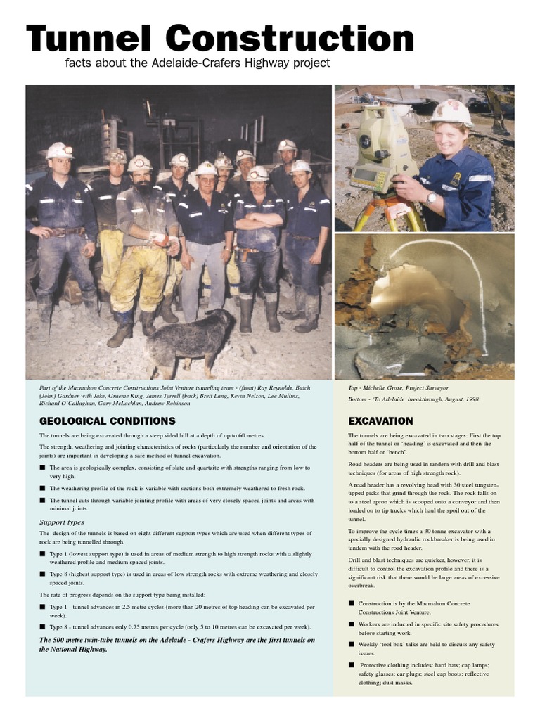 Tunnel Construction Pdf Tunnel Concrete