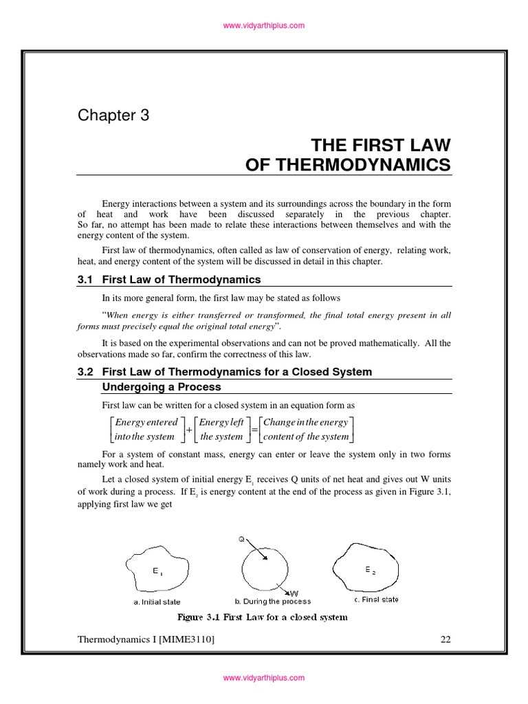 Chapter 3-Thermodynamics Final | PDF | Heat | Enthalpy