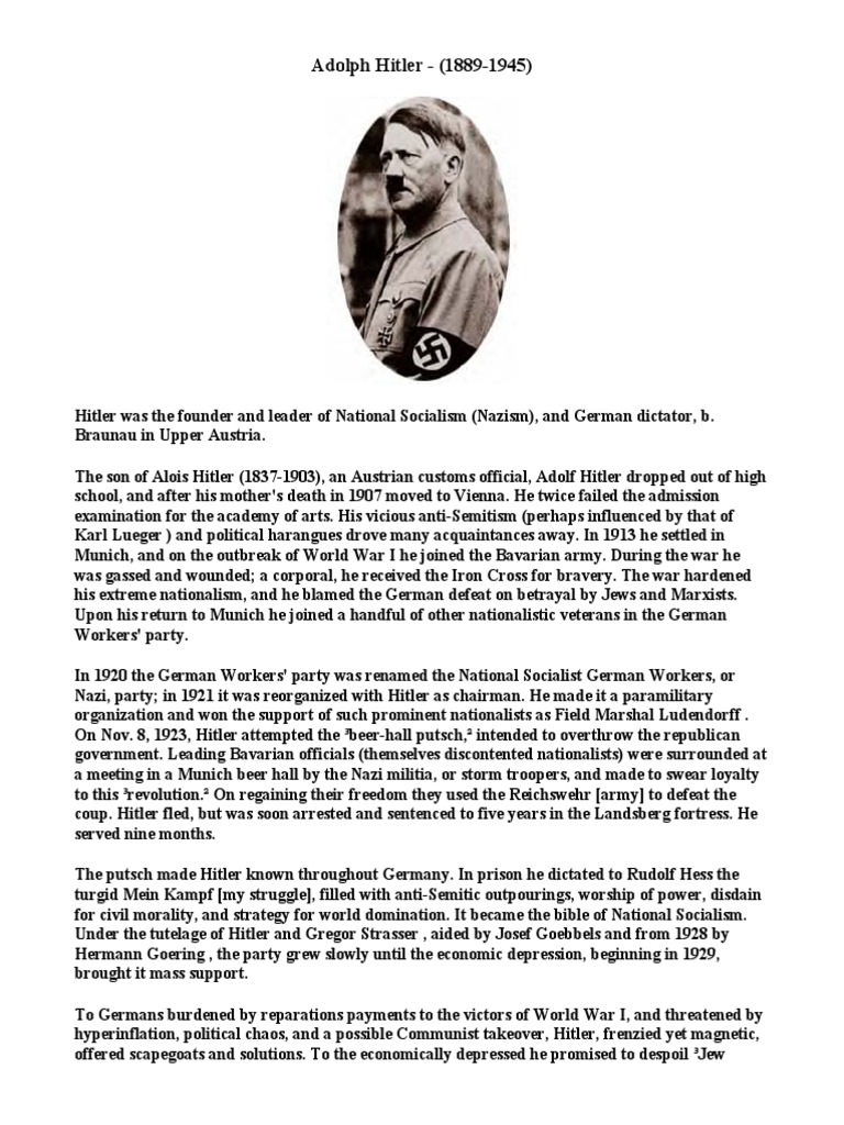 Hitler: Rise, Rule, and Legacy | PDF | Adolf Hitler | Nazi Germany