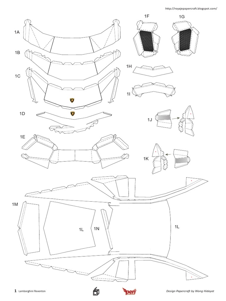 Papercraft Lamborghini Reventon Lamborghini Aventador Papercraft