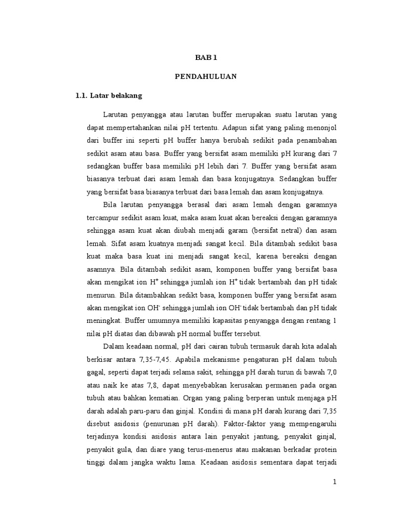 Larutan Buffer | PDF