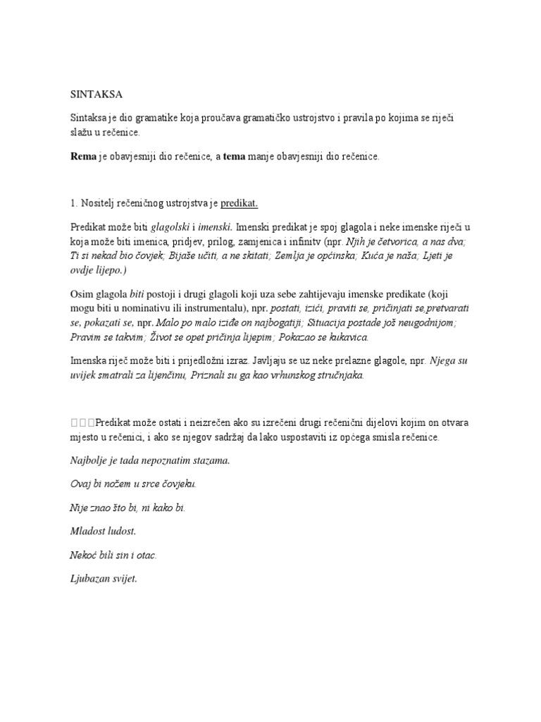 Sintaksa, Ivo Pranjković | PDF
