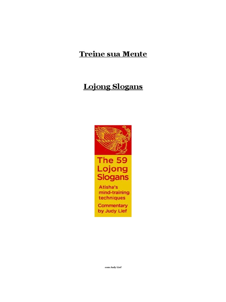 Judy Lief - Slogans Lojong - Pratica | PDF | Percepção | Mente