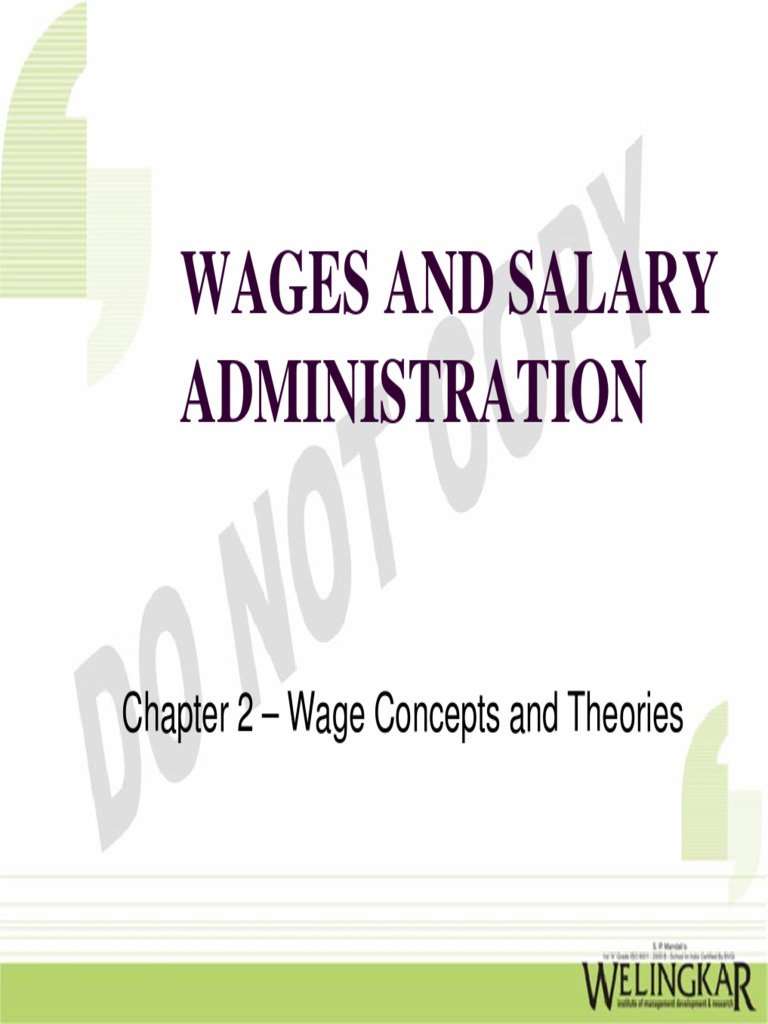 Wage Theories | PDF | Labour Economics | Wage