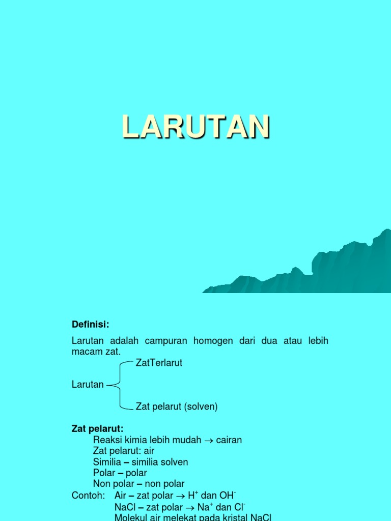 Larutan Powerpoint | PDF