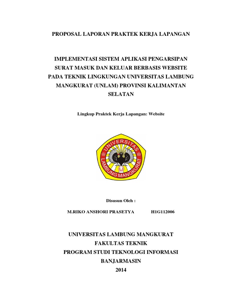 Contoh Proposal PKL | PDF