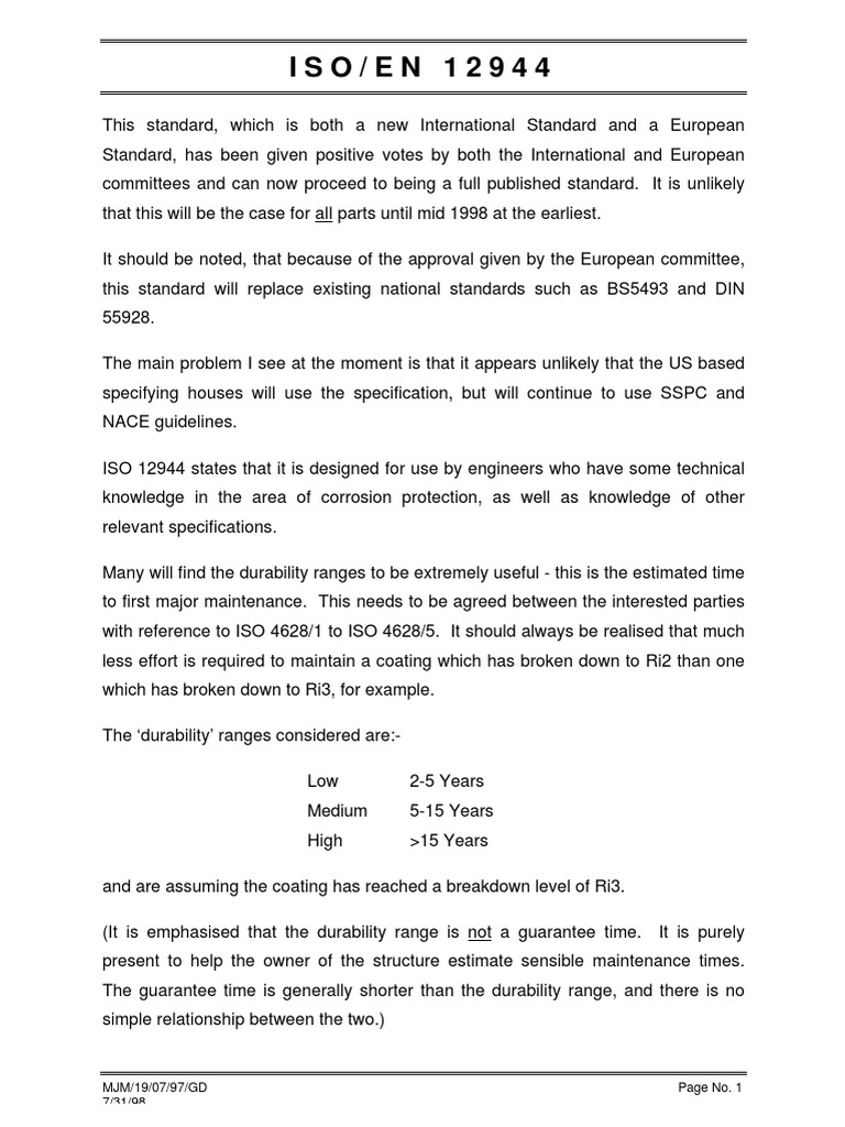 En12944 | PDF | Corrosion | Paint