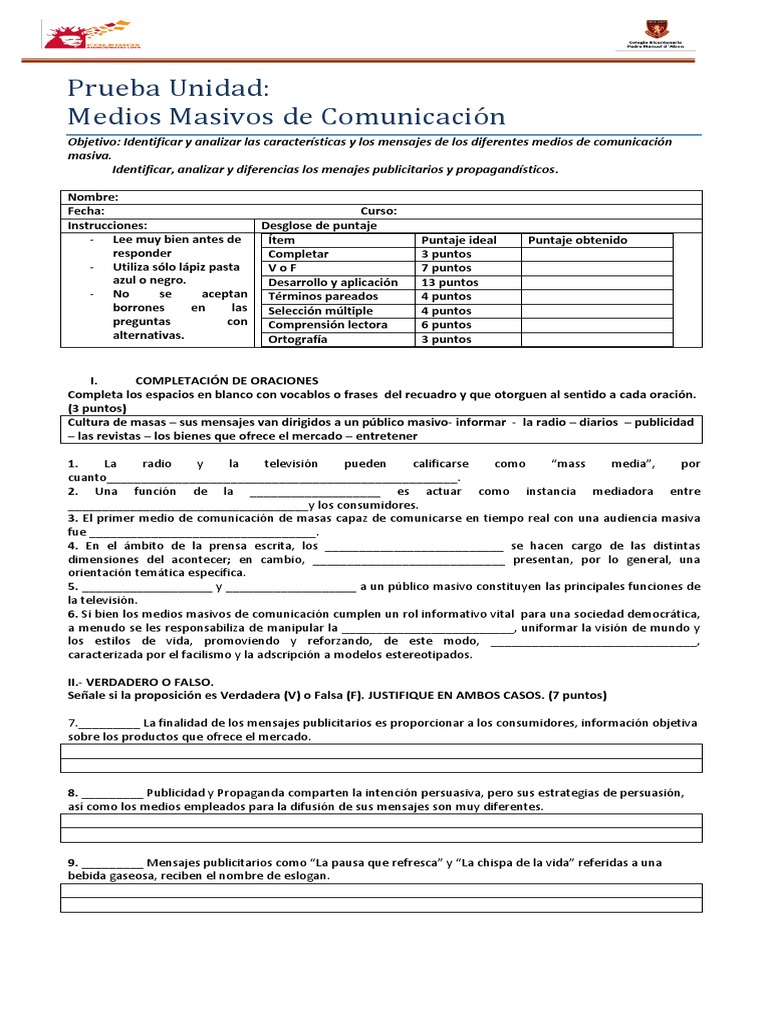Prueba MCM | PDF | Medios de comunicación en masa | Periodismo