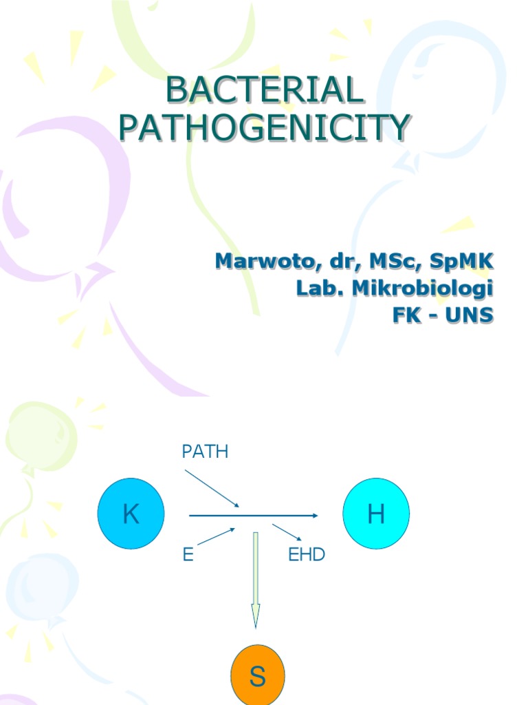 Bacterial Pathogenicity: Marwoto, DR, MSC, SPMK Lab. Mikrobiologi FK ...