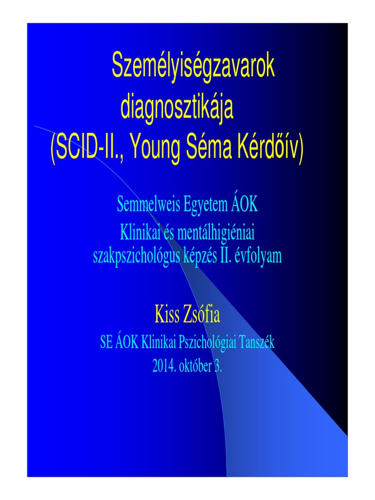 SCID II Es Young Sema | PDF