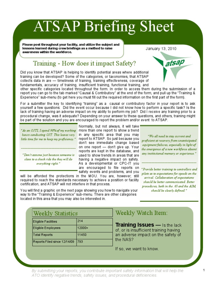 ATSAP Briefing Sheet | PDF | Causality | Cognition
