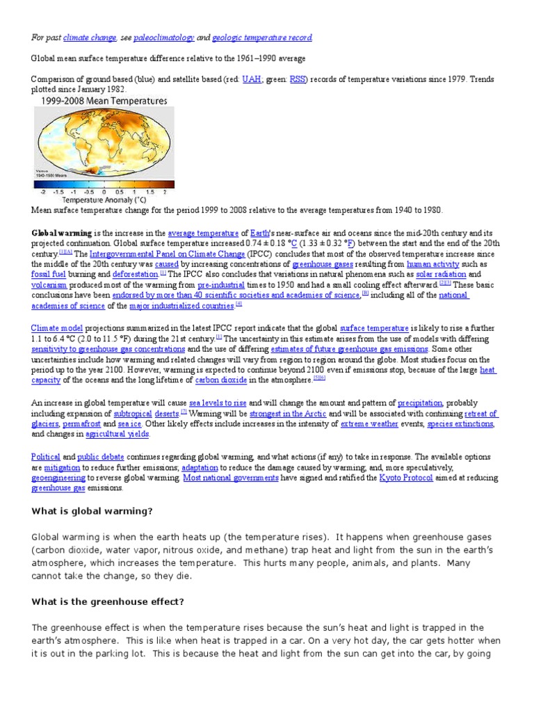 Climate Change Paleoclimatology Geologic Temperature Record: For Past ...