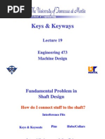 Keys and Keyways Design | PDF | Screw | Strength Of Materials
