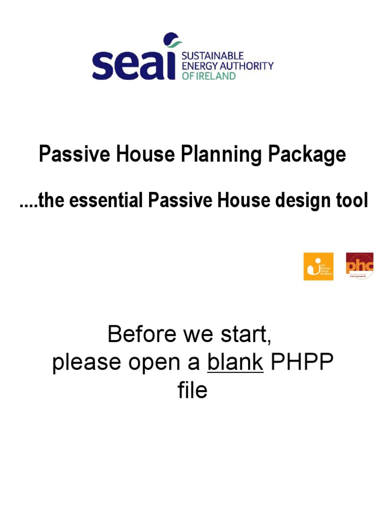 PHPP Workshop Presentation | PDF | Window | Ventilation (Architecture)