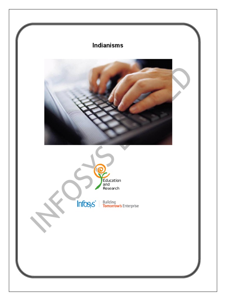 Indianisms Learning Guide | PDF | English Language | Style (Fiction)