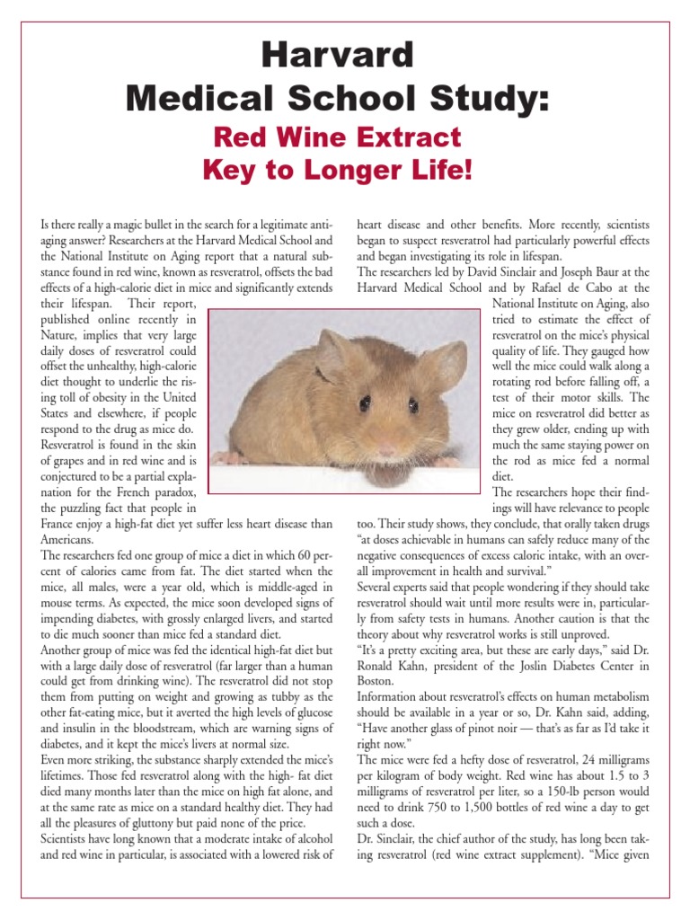 HarvardStudy PDF | PDF | Calorie Restriction | Ageing