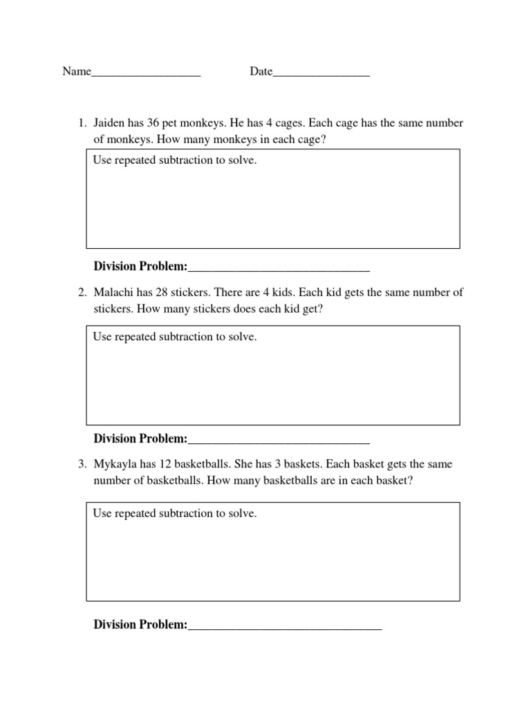 Division Problem | PDF