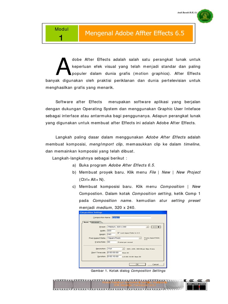 Modul After Effect Dari Sekolah | PDF