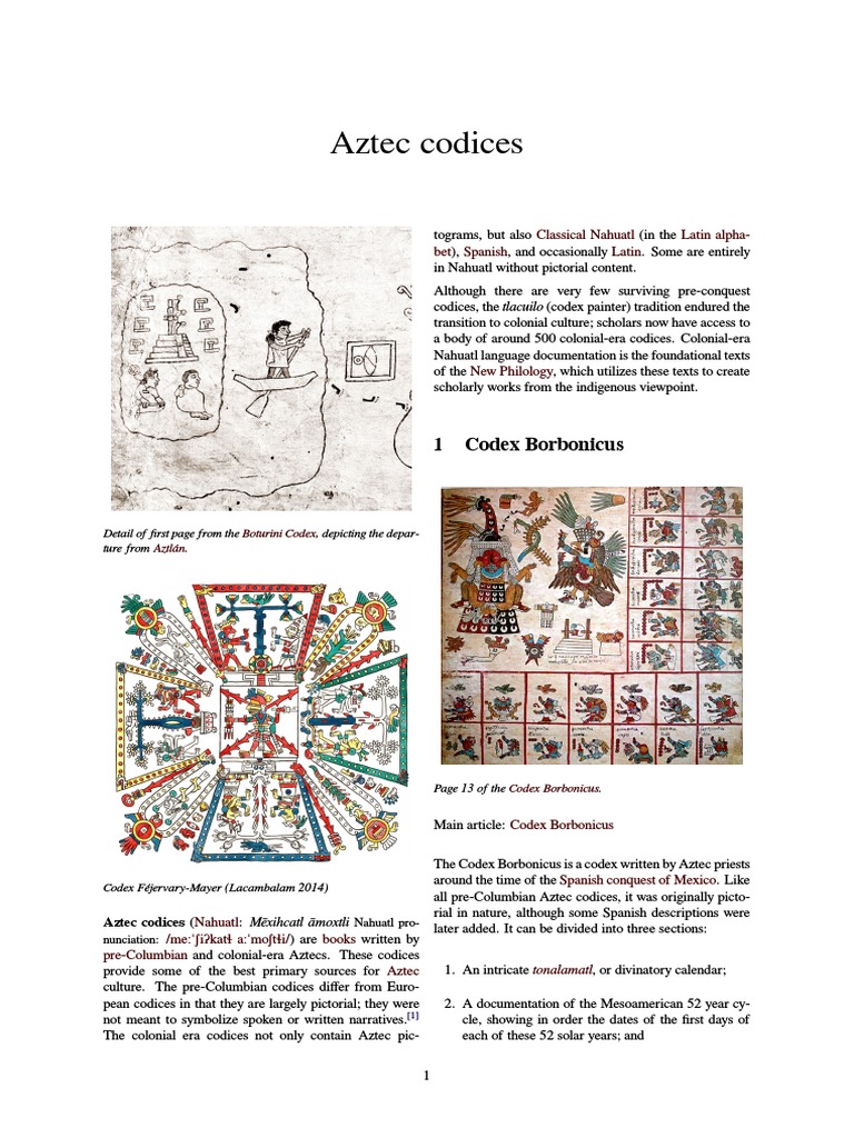 Aztec Codices | PDF | Textual Criticism | Mexico
