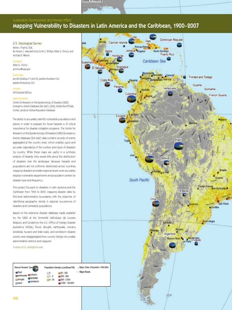 Mapping Vulnerability To Disasters in Latin America and The Caribbean ...