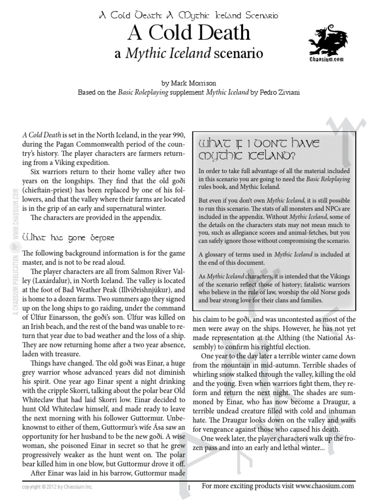 A Cold Death | PDF | Nature