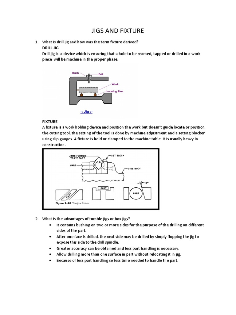 Jigs and Fixture | PDF | Industrial Processes | Tools