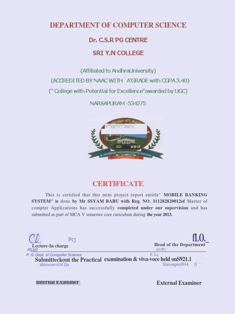 Project Report Certificate | PDF | Technology & Engineering