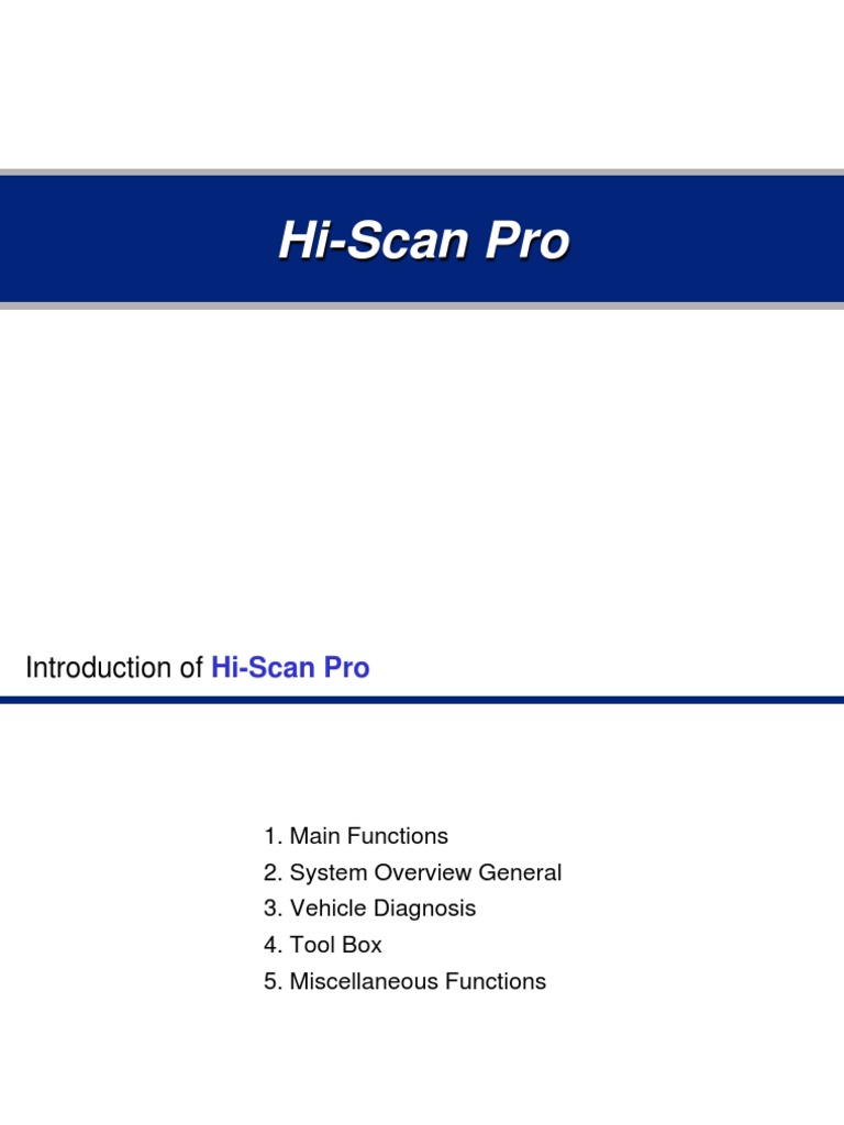 Hi-Scan Pro - PPT | PDF | Electrical Engineering | Electronics