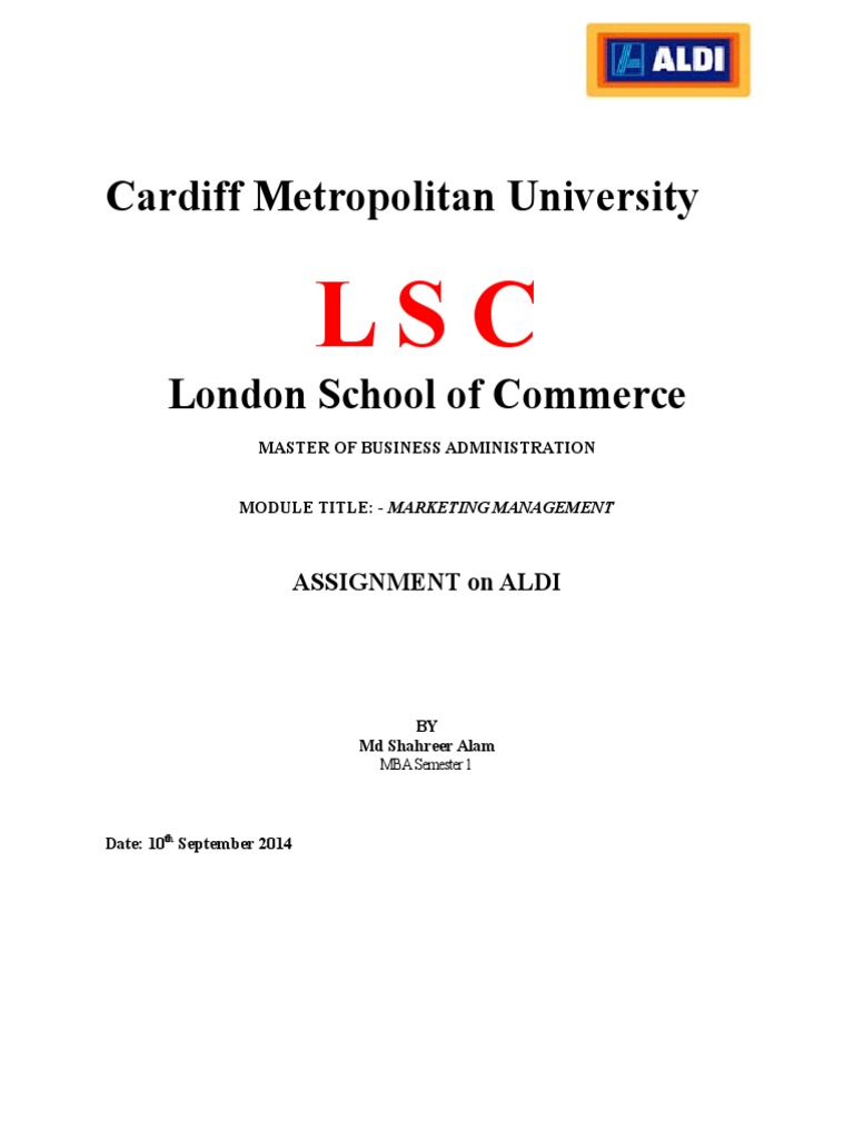 Aldi Final2 | PDF | Lean Manufacturing | Retail