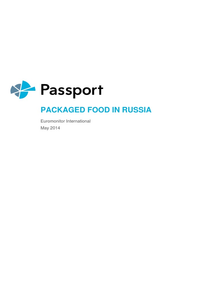 Packaged Food in Russia | PDF | Business | Technology & Engineering