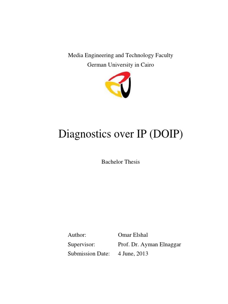 Diagnostics Over IP For AUTOSAR | PDF | Internet Protocol Suite ...