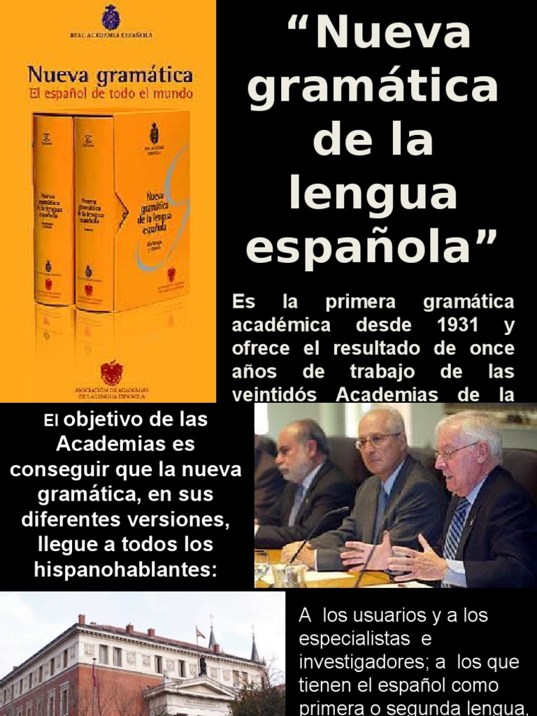 “Nueva Gramática de La Lengua Española” | Género gramatical | Lengua ...