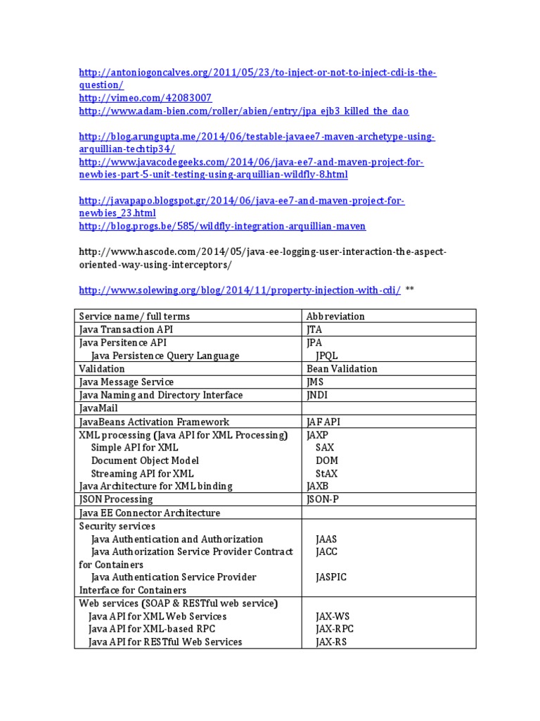Beginning Java EE 7 Notes | PDF | Enterprise Java Beans | Application ...