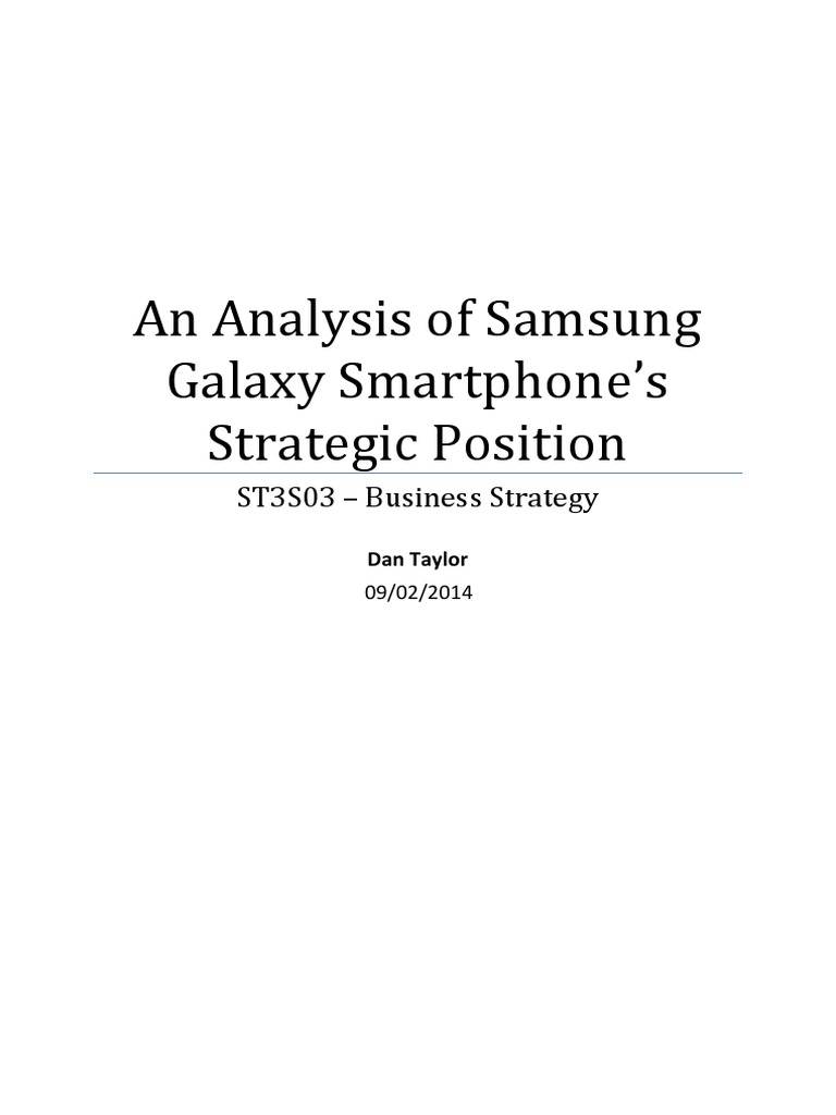 Samsung Example Assignment | PDF | Smartphone | Samsung