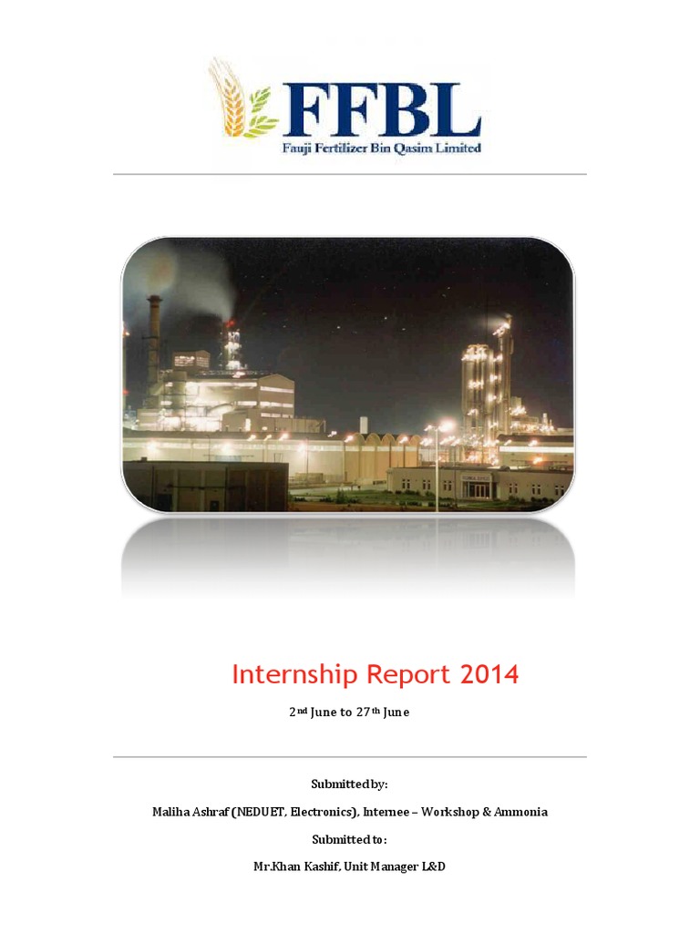 FFBL Internship Report | PDF | Programmable Logic Controller | Instrumentation