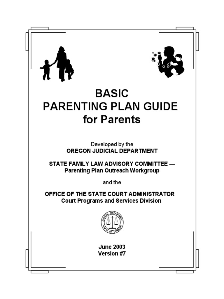 Basic Parenting Plan PDF | Download Free PDF | Child Custody | Parenting