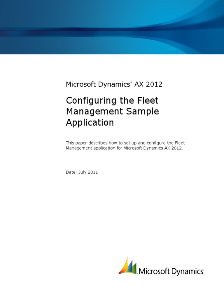 Configuring The Fleet Management Sample Application | PDF | Microsoft ...