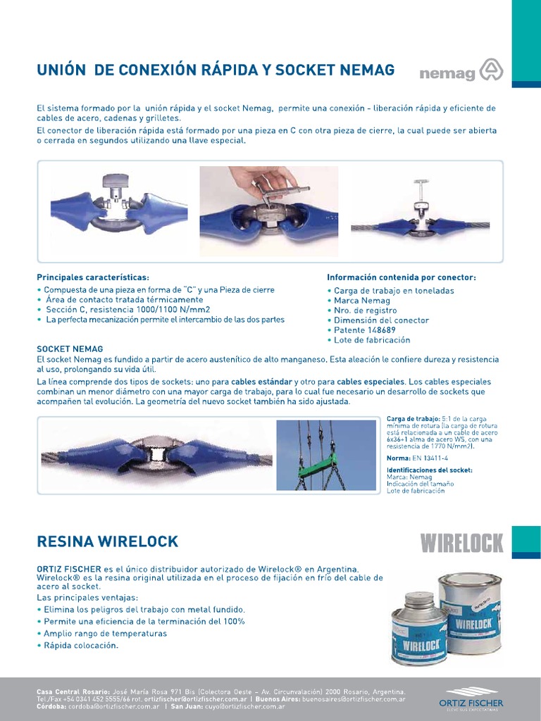 9298c2socket Nemag-Resina Wirelock | PDF
